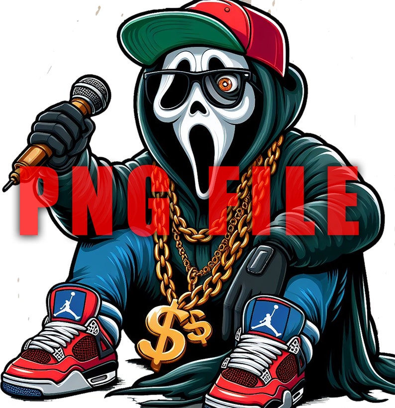 Ghost Face Gangster Character Dollar Sign, Rapper, , Hip Hop, Gangster ...