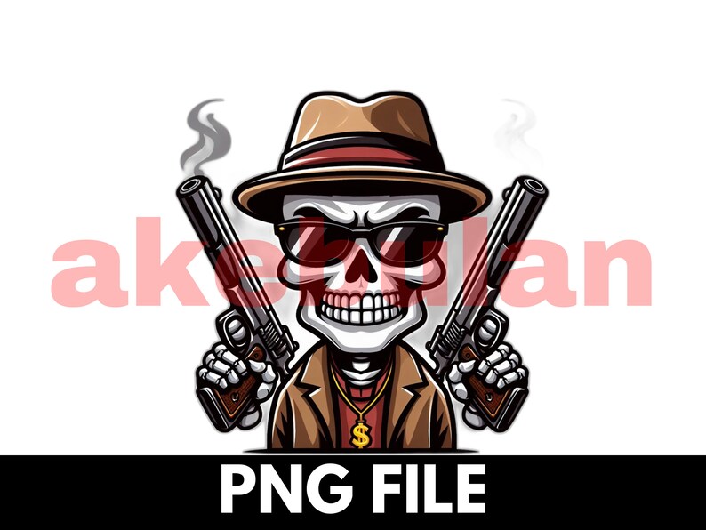 Skull Gangster Character Dollar Signs, Rapper, Hip Hop, Gangster, PNG ...