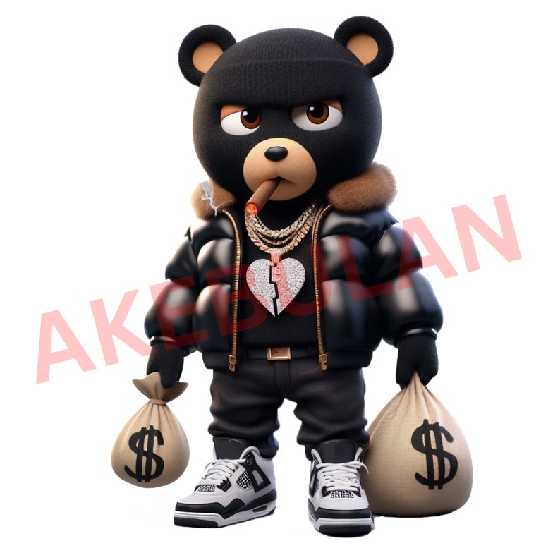 Teddy Bear in Ski Mask Rapper Graffiti, Teddy Bear, Shiesty Mask, Hip ...