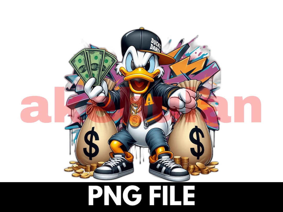 Scrooge Money Duck Broken Heart Character Dollar Signs, Rapper ...
