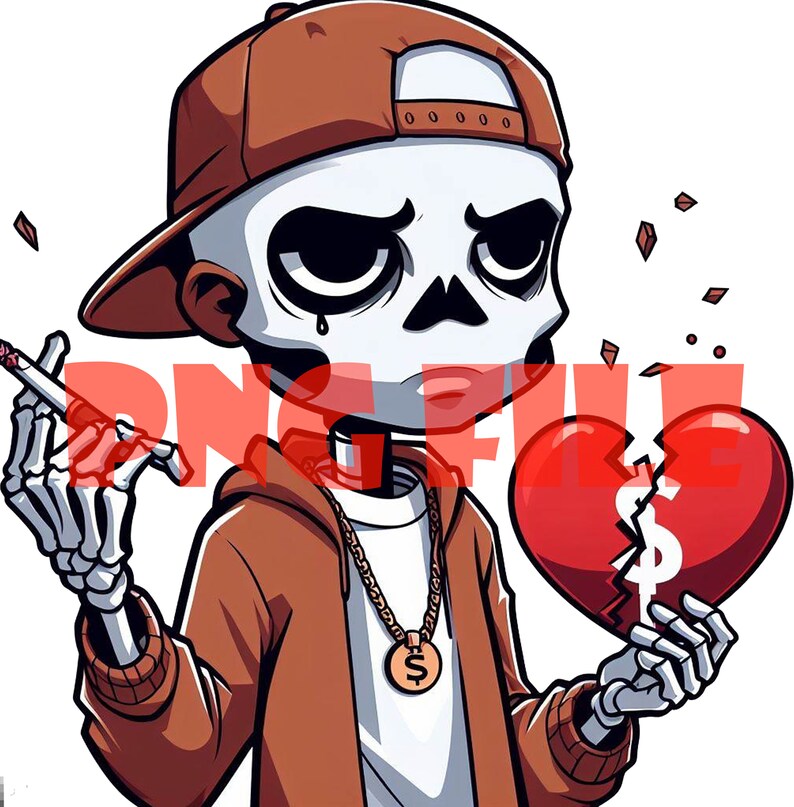 Boondocks Style Cartoon, Rapper,ski Mask, Hip Hop, Gangster, PNG ...