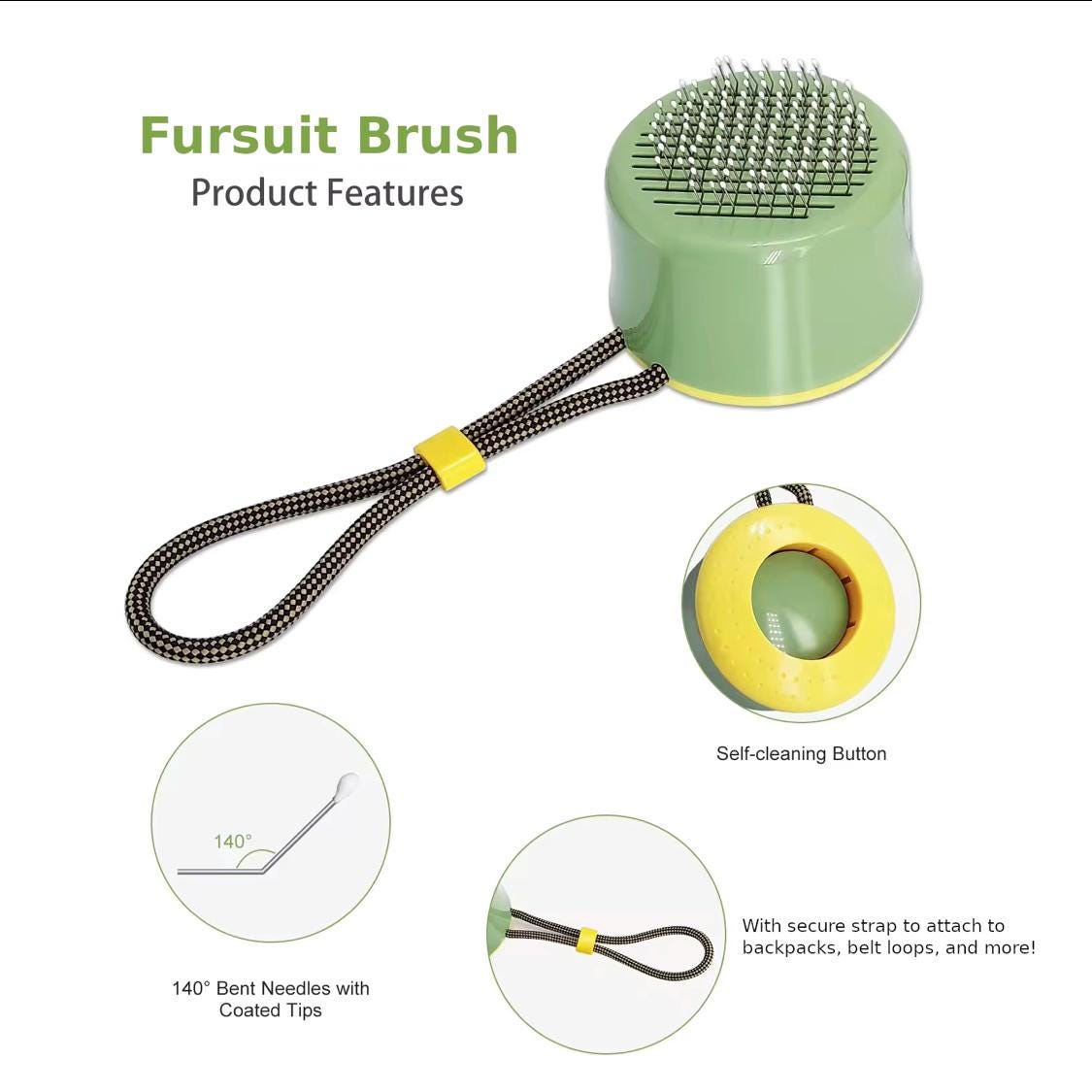 Portable Self Cleaning Fursuit Slicker Brush - Etsy