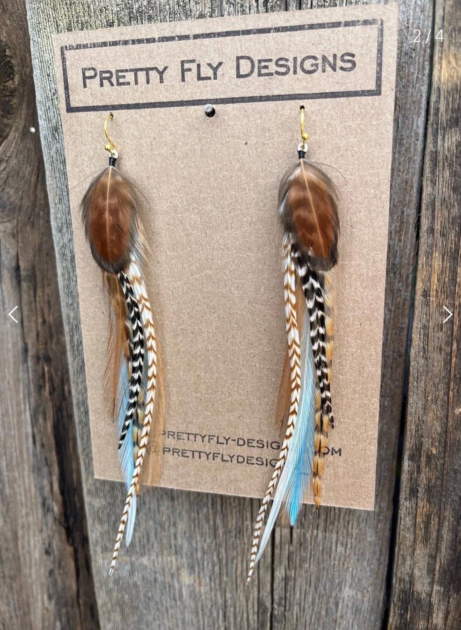 Boho Feather Earrings | Western Boho Style, Festival Ready - Etsy