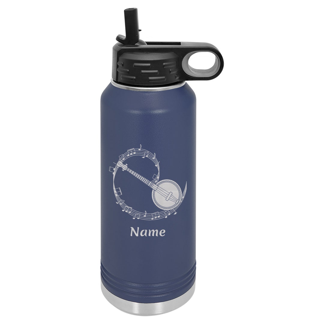 Banjo Player Personalized Water Bottle, Banjo Player Water Bottle Gifts ...
