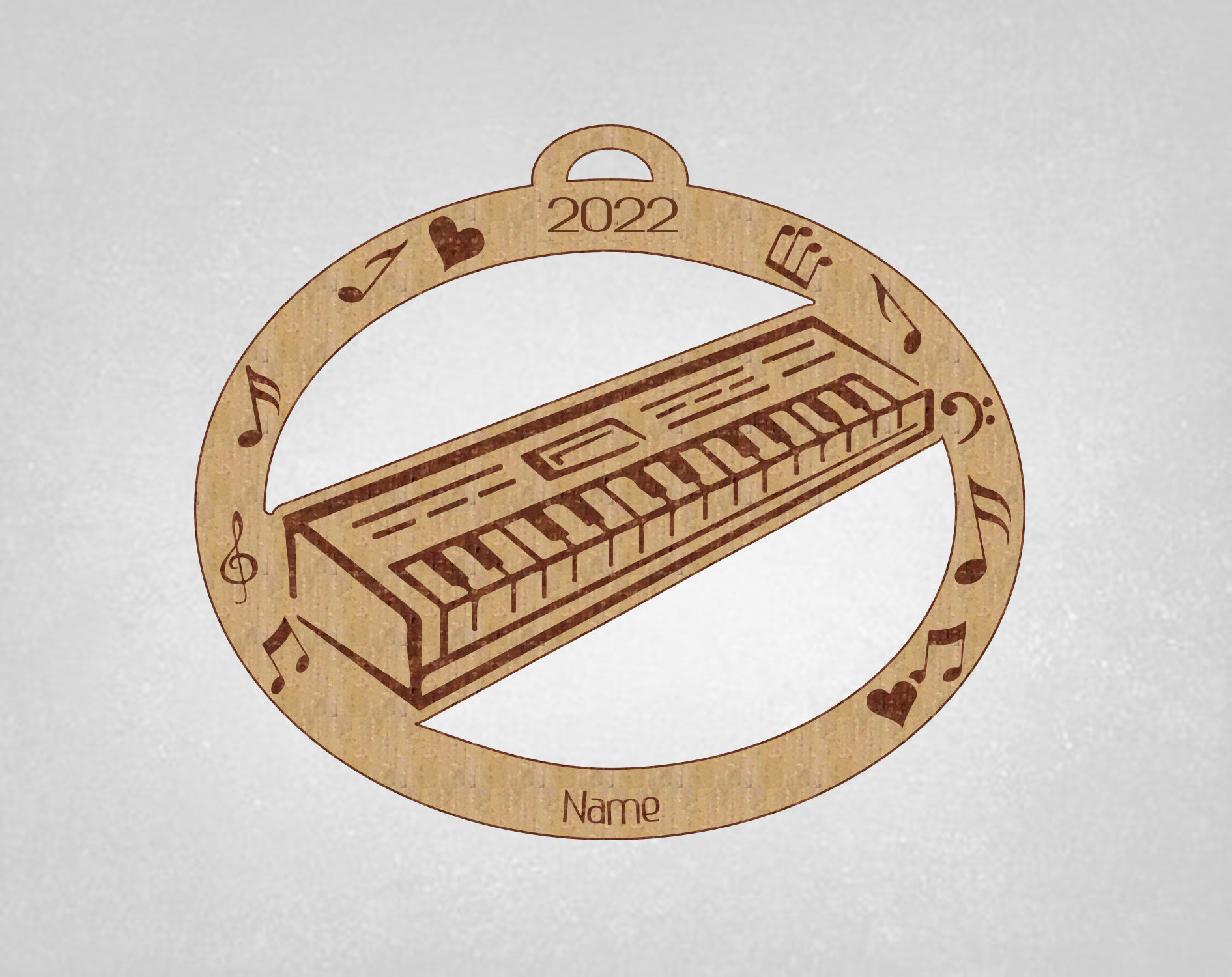 Keyboard, Keyboard Wooden Ornament, Keyboard Christmas Gift, Keyboard ...