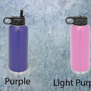 Personalized Police Officer Insulated Water Bottle, Laser Etched - Etsy
