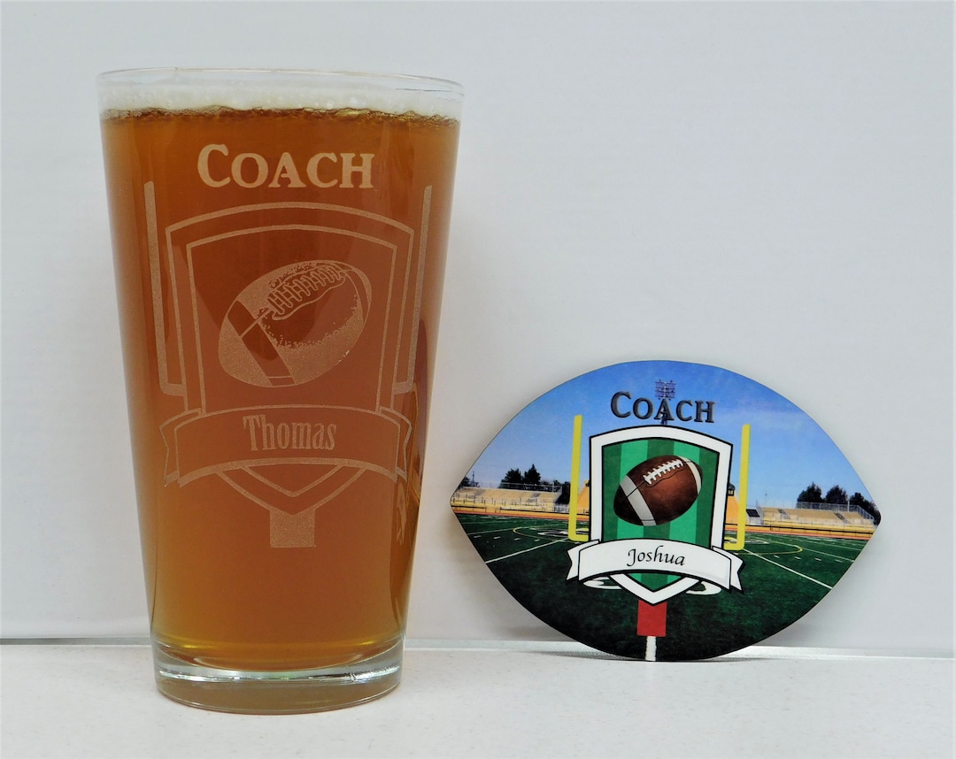 Football, Football Coach Gift Set With Coaster and Gift Box, Football ...