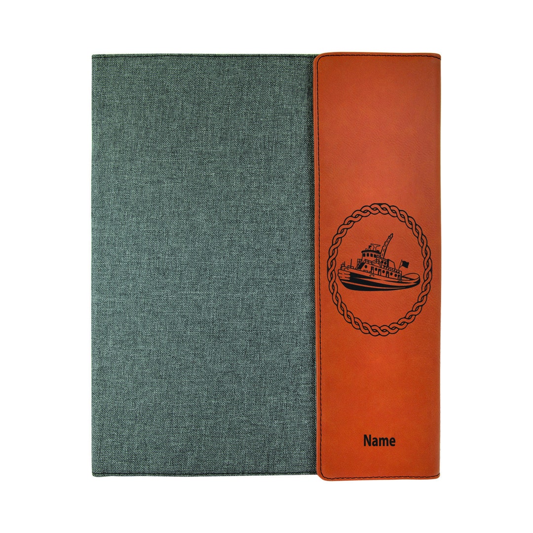 Tugboat Captain Notebook, Tugboat Captain Gift, Tugboat Captain Leather ...