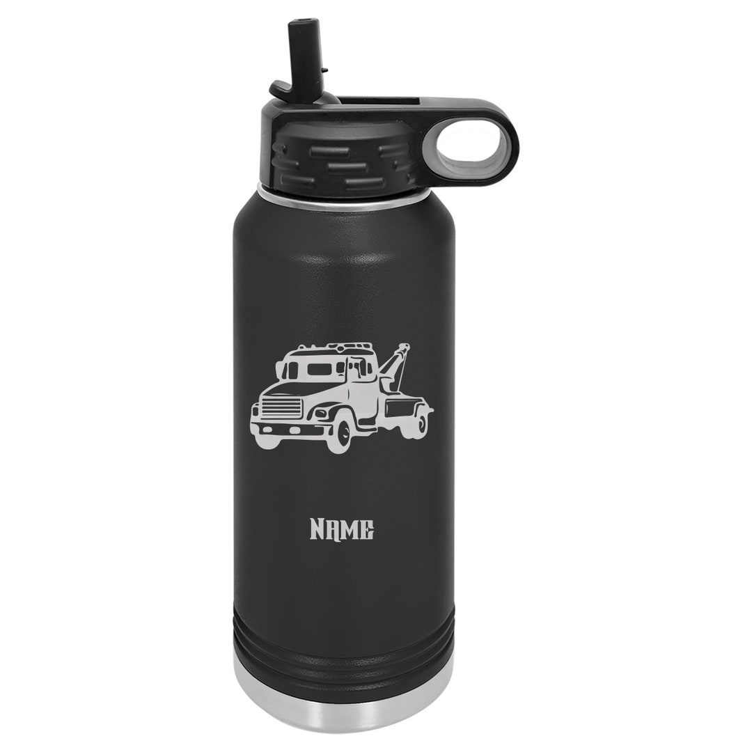 Tow Truck Driver Personalized Water Bottle, Tow Truck Driver Water ...