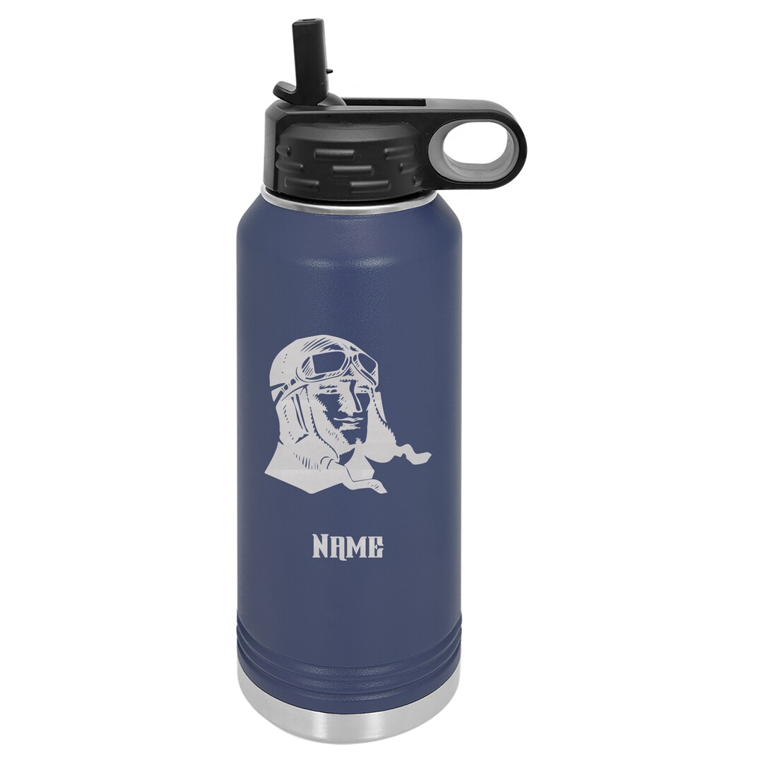 Pilot Personalized Water Bottle, Pilot Water Bottle Gifts, Pilot ...