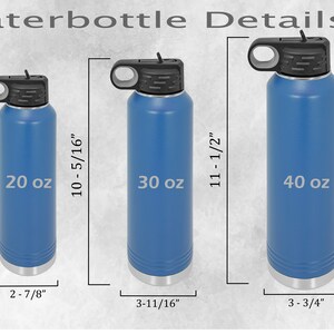 Personalized Barber Insulated Water Bottle, Laser Etched, Stainless ...