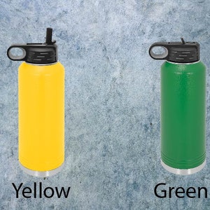 Personalized Police Officer Insulated Water Bottle, Laser Etched - Etsy