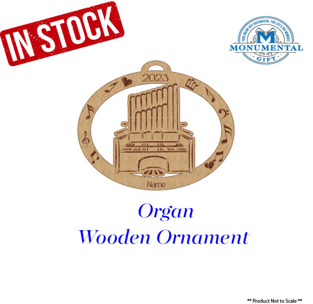Organ, Organ Wooden Ornament, Organ Christmas Gift, Organ Player Gift ...