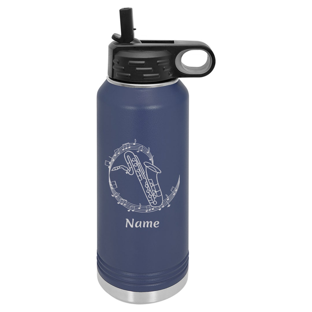 Saxophone Player Personalized Water Bottle, Saxophone Player Water ...