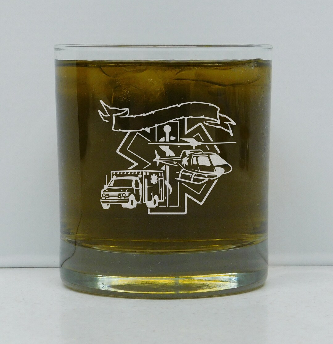 EMT Rock's Glass, EMT on the Rock's, Emt Whiskey Glass, EMT Birthday ...