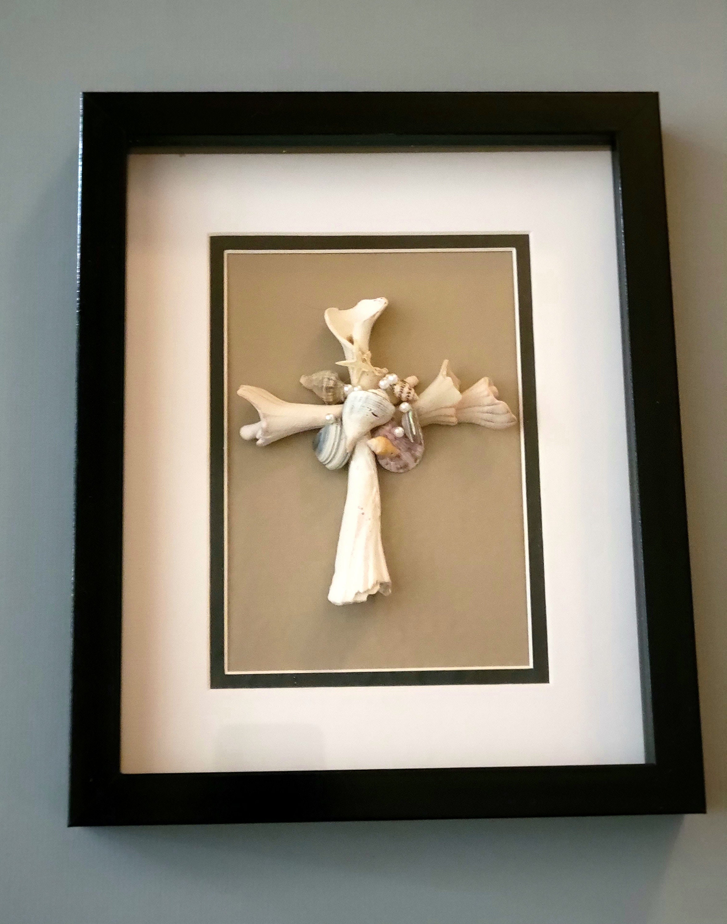 Handcrafted Original Seashell Cross Made From Shells From the Texas ...