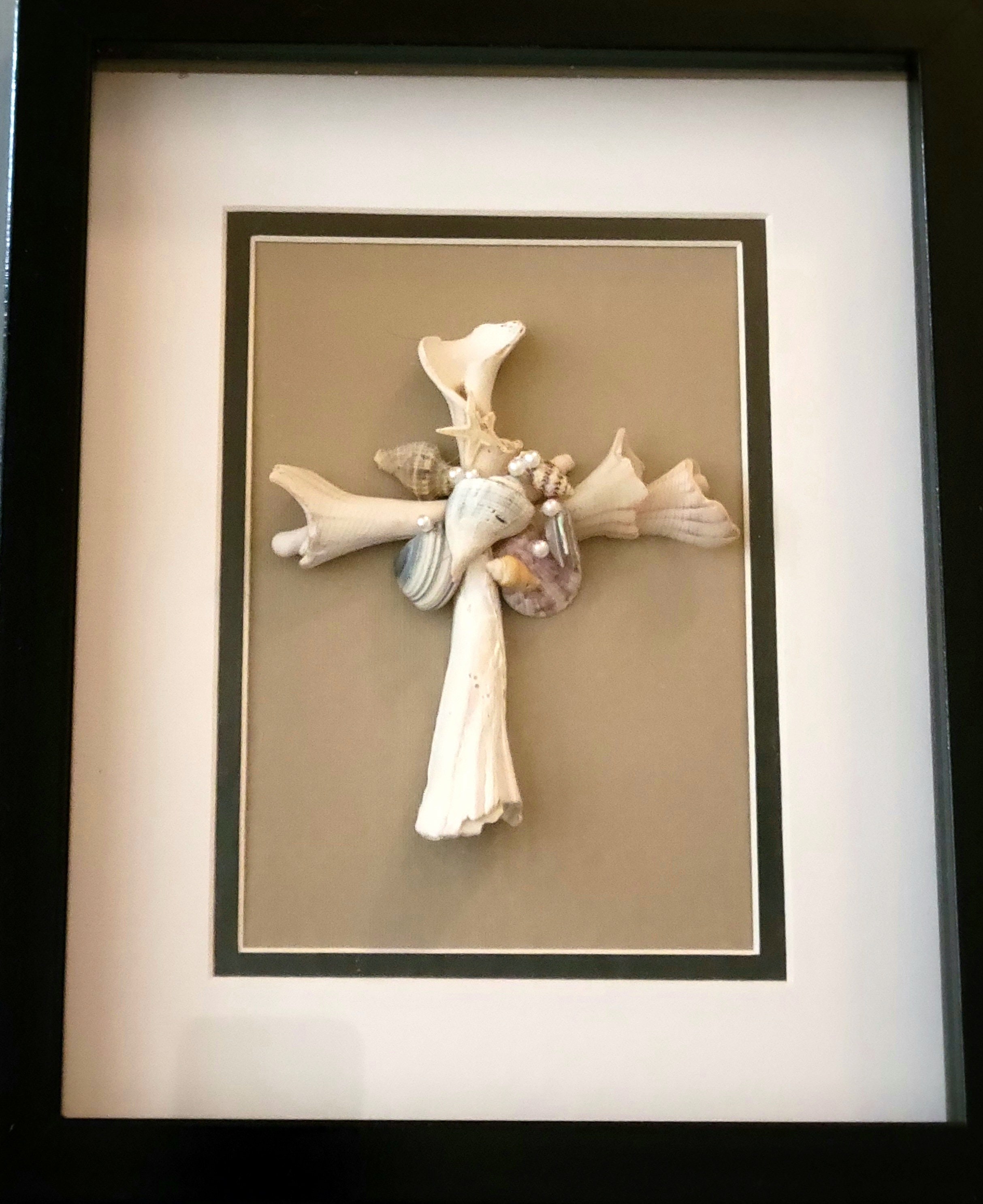 Handcrafted Original Seashell Cross Made From Shells From the Texas ...