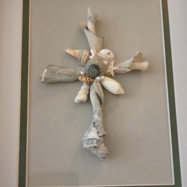 Cross Made From Shells - Etsy