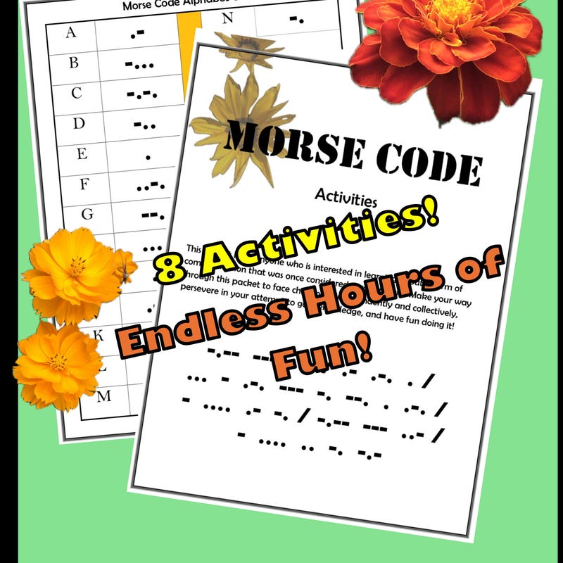 Morse Code Chart Digital - Etsy