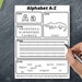 Alphabet Worksheet Digital Download, ABC Printable Worksheets ...