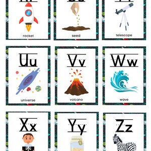 Alphabet Flashcards Digital Download, ABC Printable Flash Cards ...