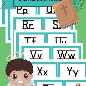 Alphabet Flashcards Digital Download, ABC Printable Flash Cards ...