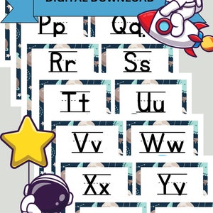 Alphabet Flashcards Digital Download, ABC Printable Flash Cards ...