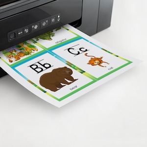 Alphabet Flashcards Digital Download, ABC Printable Flash Cards ...