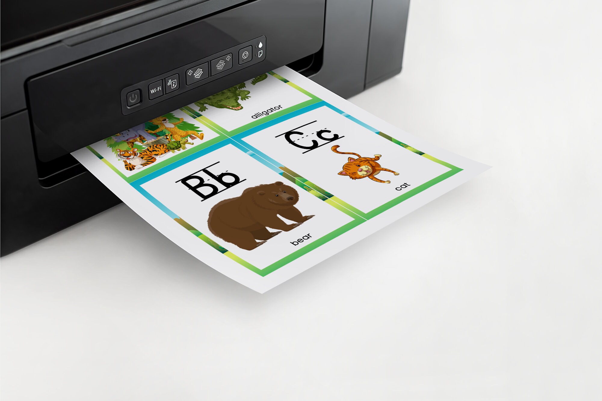 Alphabet Flashcards Digital Download, ABC Printable Flash Cards ...