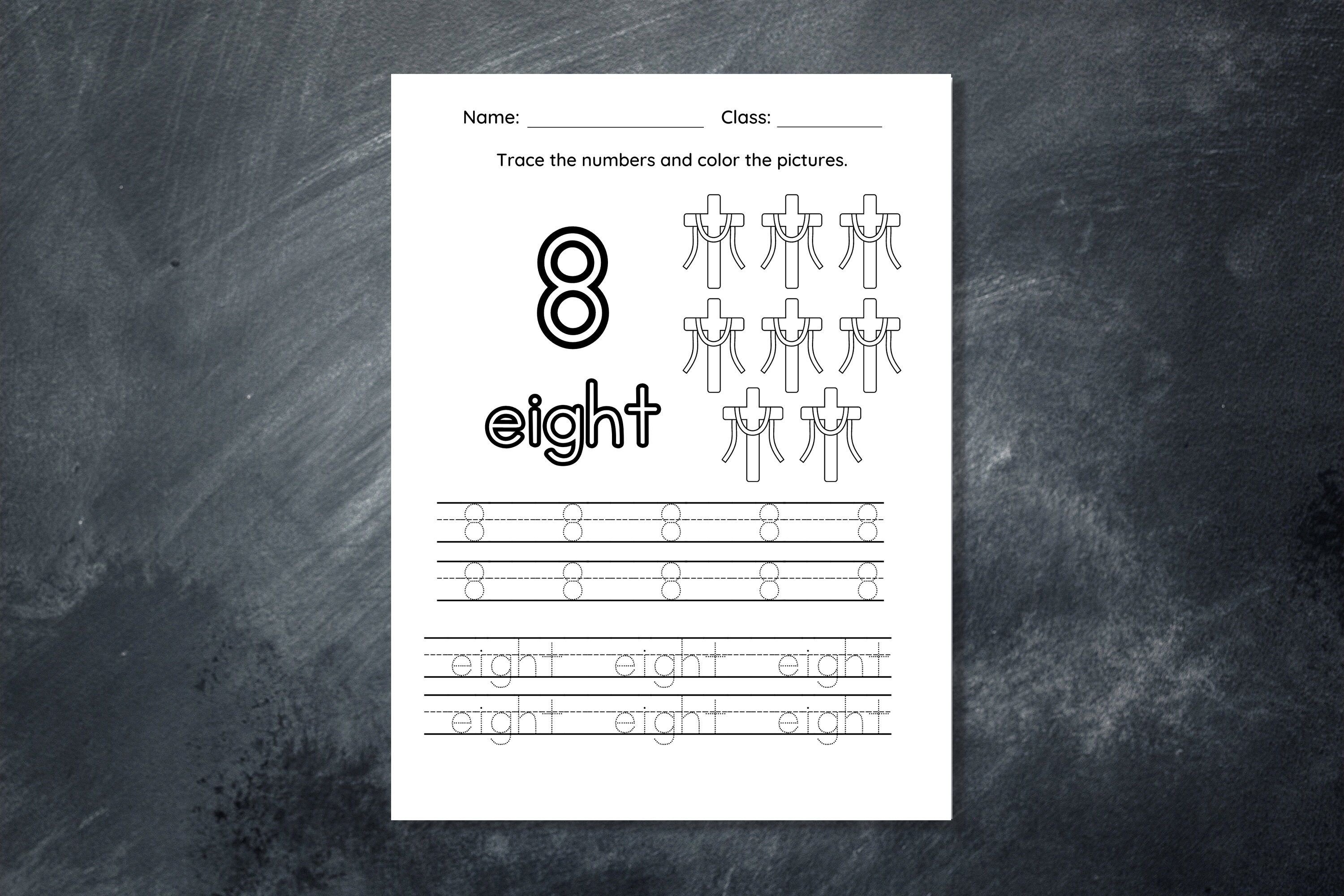 Christian Numbers Worksheet, 123 Printable Worksheets, Printable Number ...