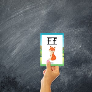 Alphabet Flashcards Digital Download, ABC Printable Flash Cards ...
