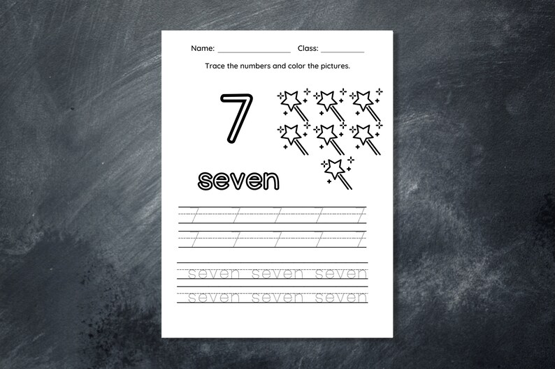 Princess Numbers Worksheet Digital Download, 123 Printable Worksheets ...