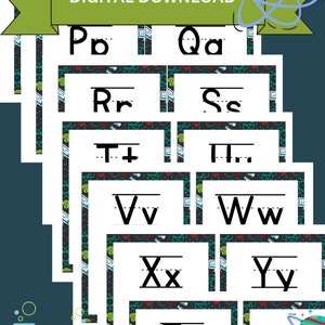 Alphabet Flashcards Digital Download, ABC Printable Flash Cards ...