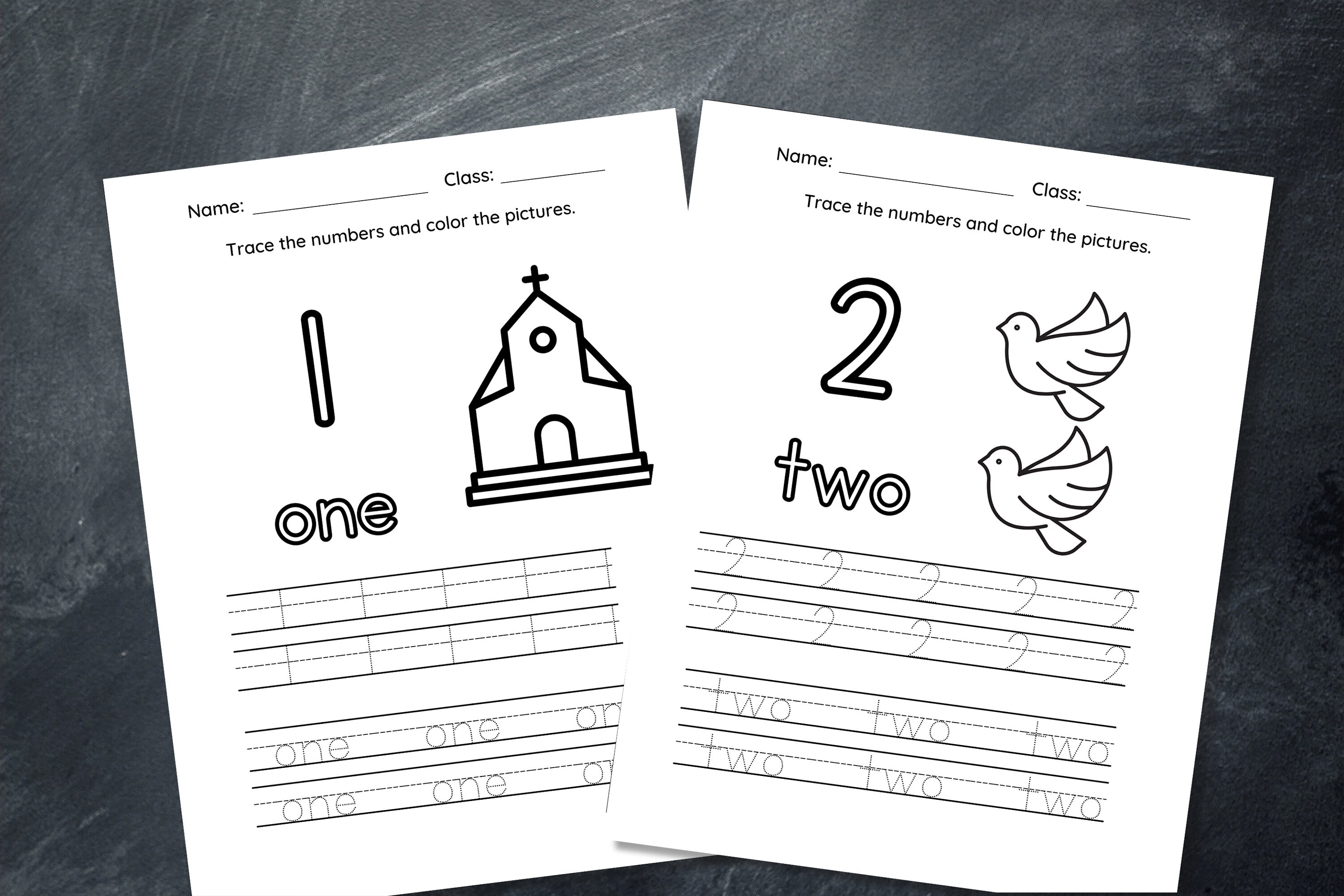 Christian Numbers Worksheet, 123 Printable Worksheets, Printable Number ...