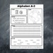 Alphabet Worksheet Digital Download, ABC Printable Worksheets ...