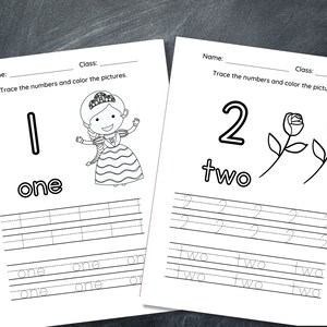 Princess Numbers Worksheet Digital Download, 123 Printable Worksheets ...
