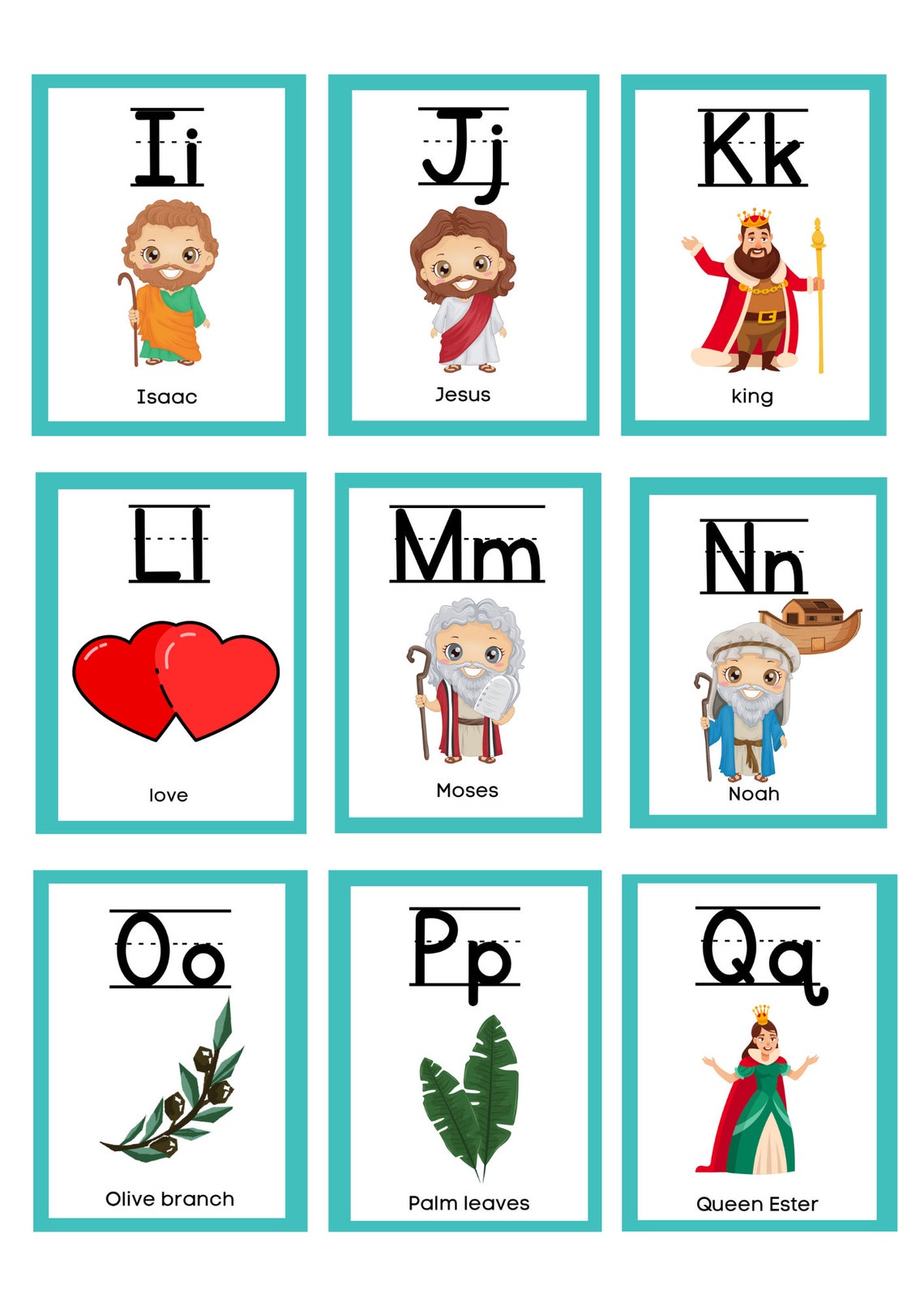 Alphabet Flashcards Digital Download, ABC Printable Flash Cards ...