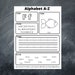 Alphabet Worksheet Digital Download, ABC Printable Worksheets ...