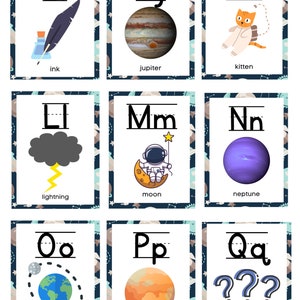 Alphabet Flashcards Digital Download, ABC Printable Flash Cards ...