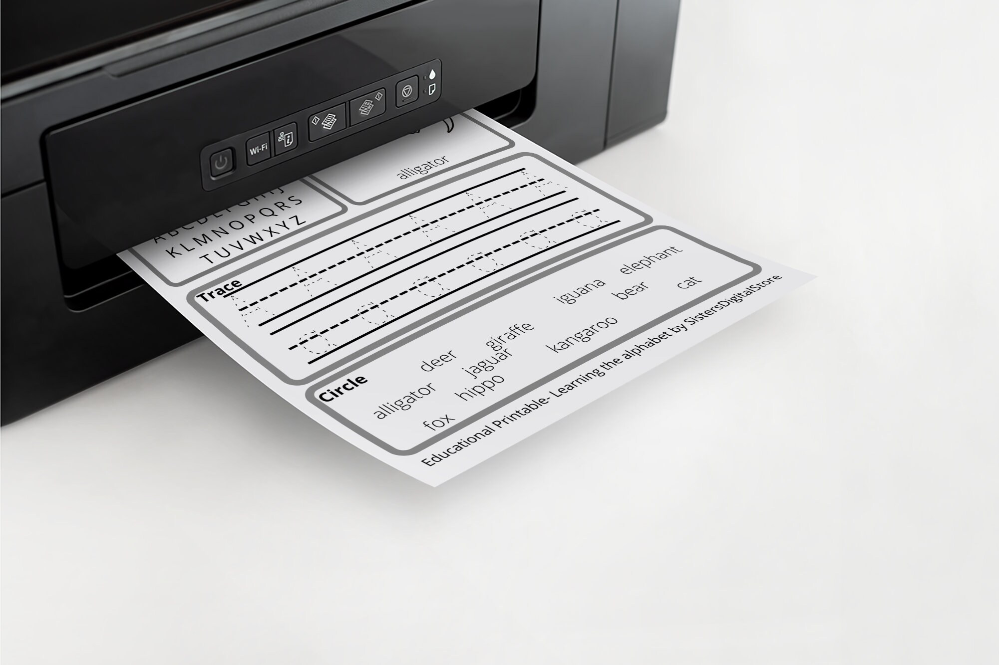 Alphabet Worksheet Digital Download, ABC Printable Worksheets ...