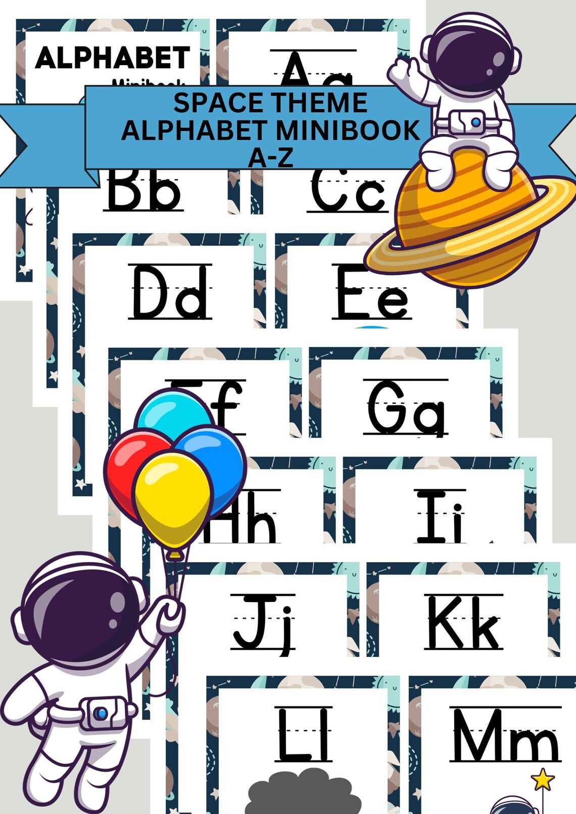 Alphabet Flashcards Digital Download, ABC Printable Flash Cards ...