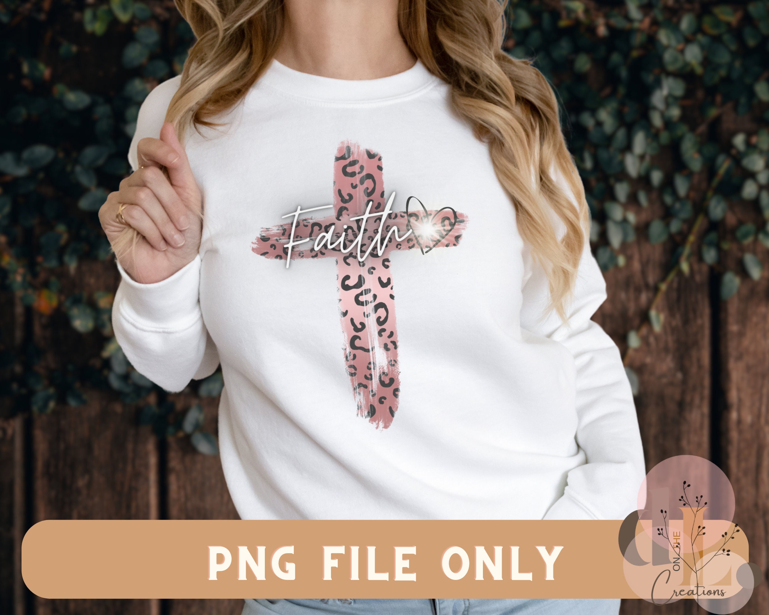 Faith Cross PNG Image / Faith Print / Cheetah Print Cross / Sublimation ...