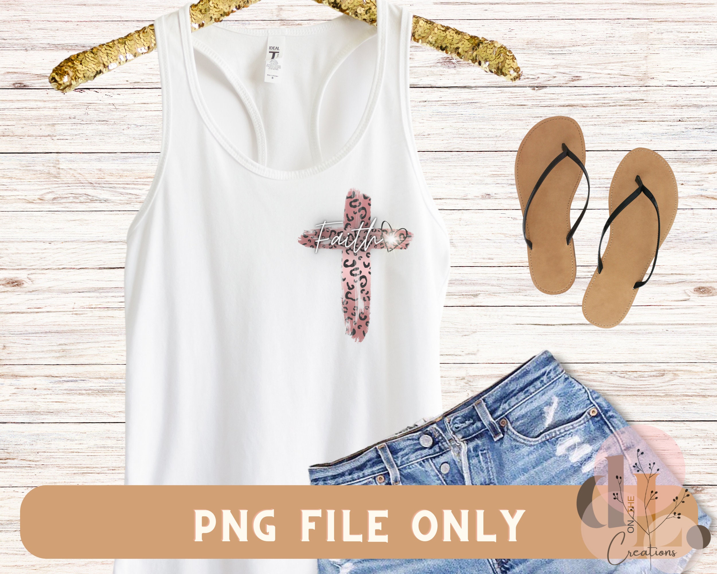 Faith Cross PNG Image / Faith Print / Cheetah Print Cross / Sublimation ...