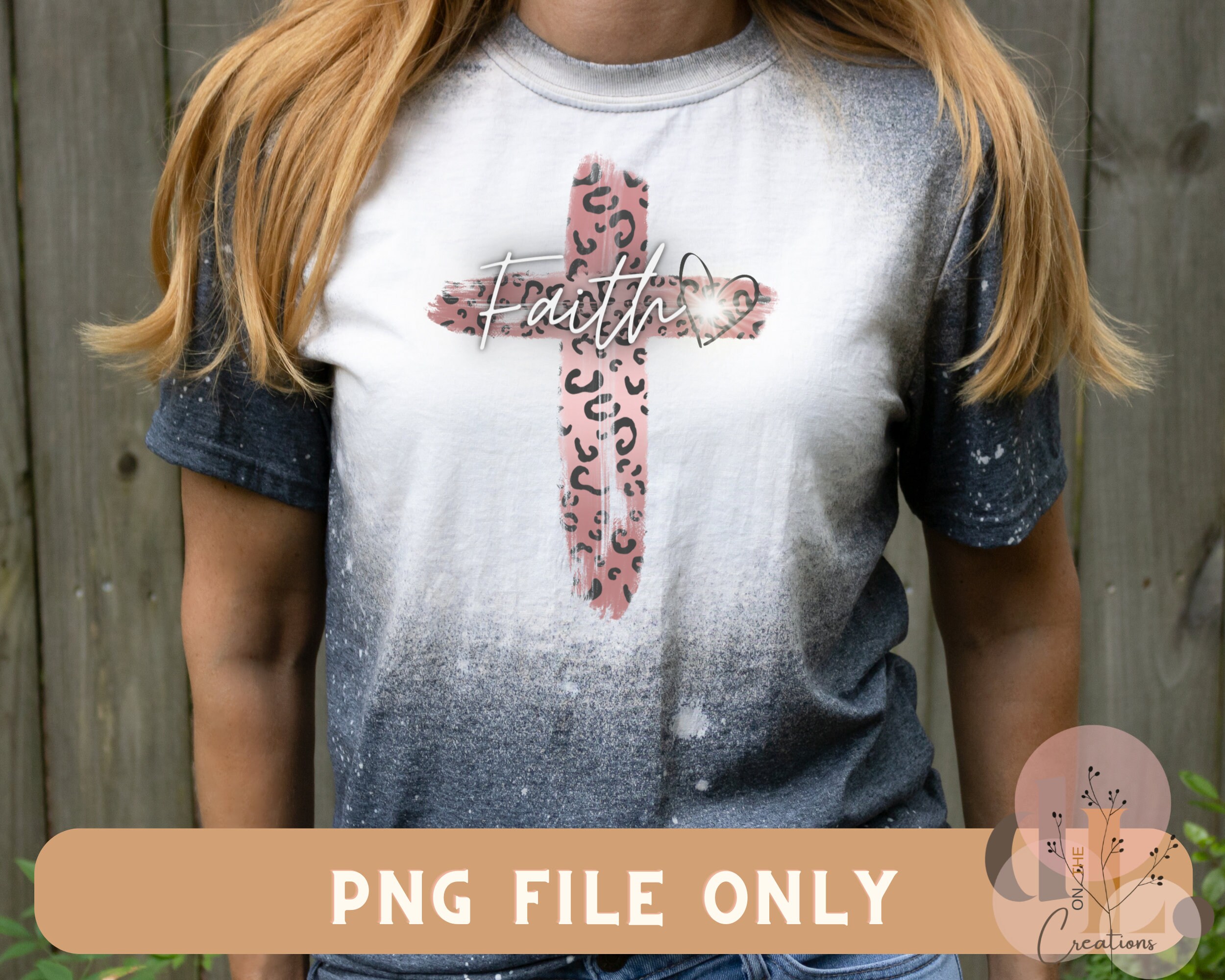 Faith Cross PNG Image / Faith Print / Cheetah Print Cross / Sublimation ...