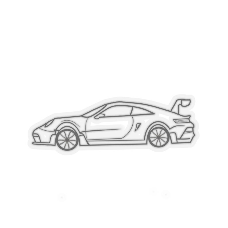 Sleek Porsche GT3 RS Kiss-cut Sticker | Car Guy Gifts | Car Enthusiast ...