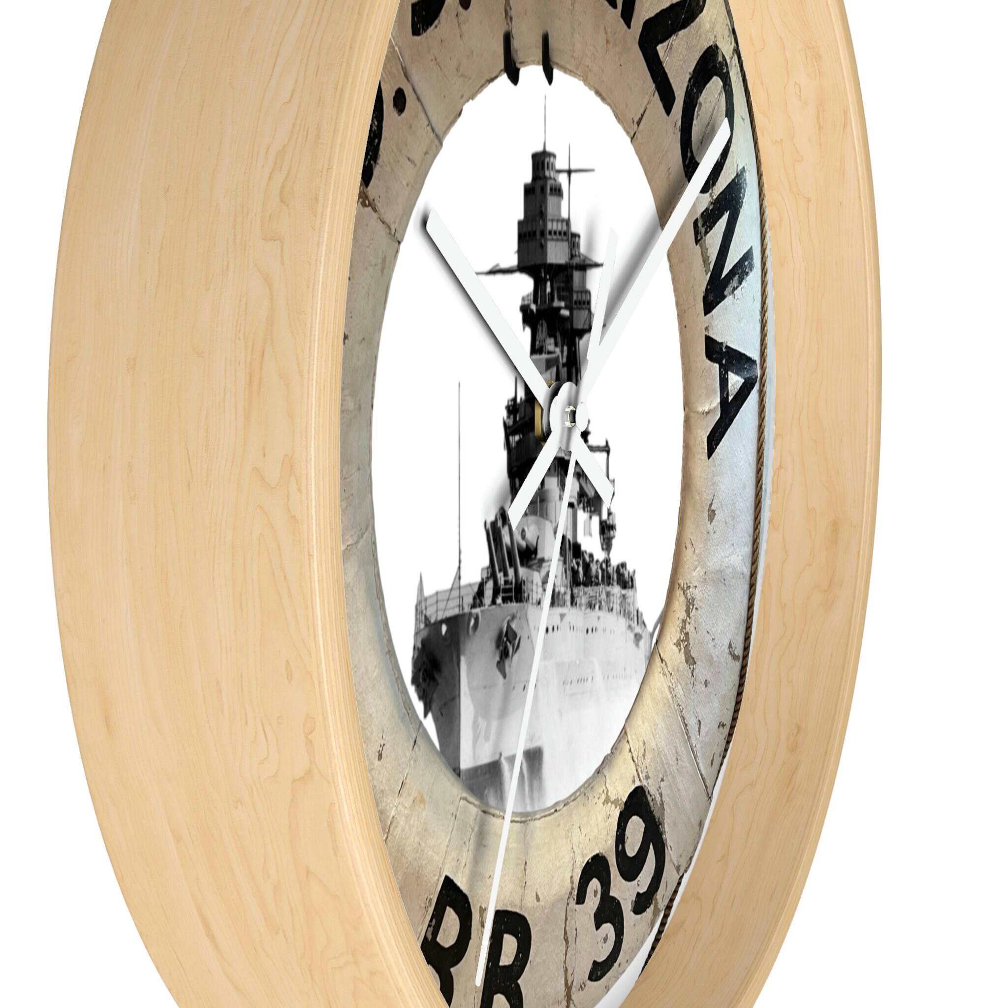 U.S.S. Arizona Life Ring 10" Wall Clock - Etsy