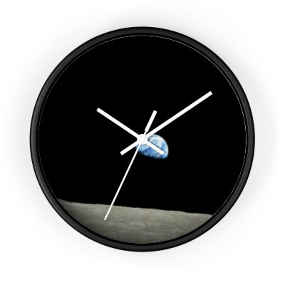 Space Wall Clock, Modern Wall Clock, Space Home Decor, Art Wall Clock ...