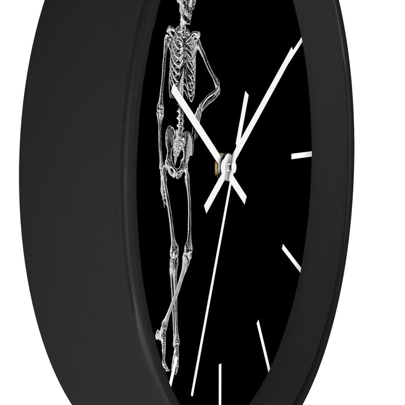 Spooky Skeleton Wall Clock, Spooky Home Decor, Skeleton Decor, Wall ...
