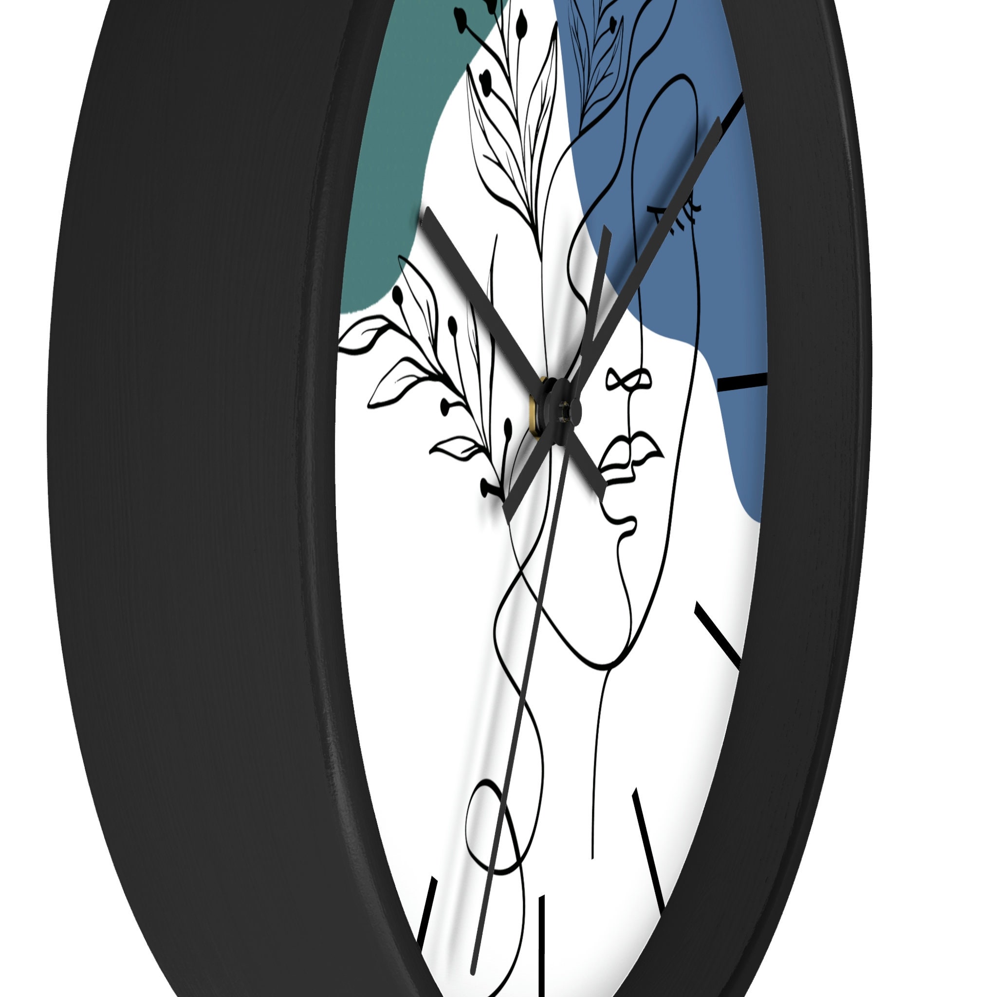 Abstract Wall Clock, Line Art, Modern Wall Clock, Unique Gift Idea - Etsy
