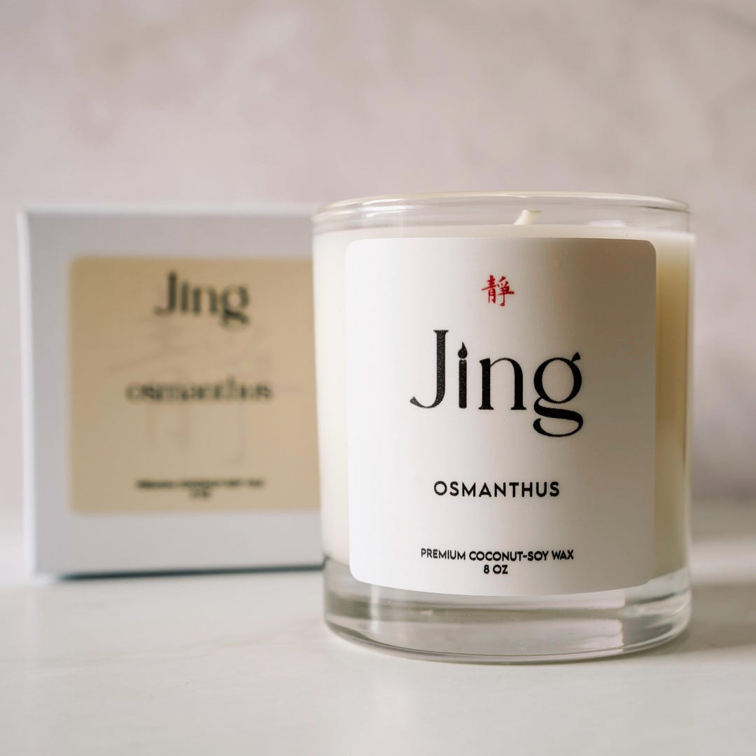 Osmanthus Candle | 8oz Glass Jar | Asian-inspired Handmade Scented ...